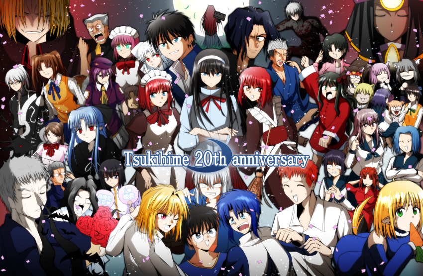 Safebooru - 6+boys 6+girls absurdres aozaki aoko arcueid brunestud ...