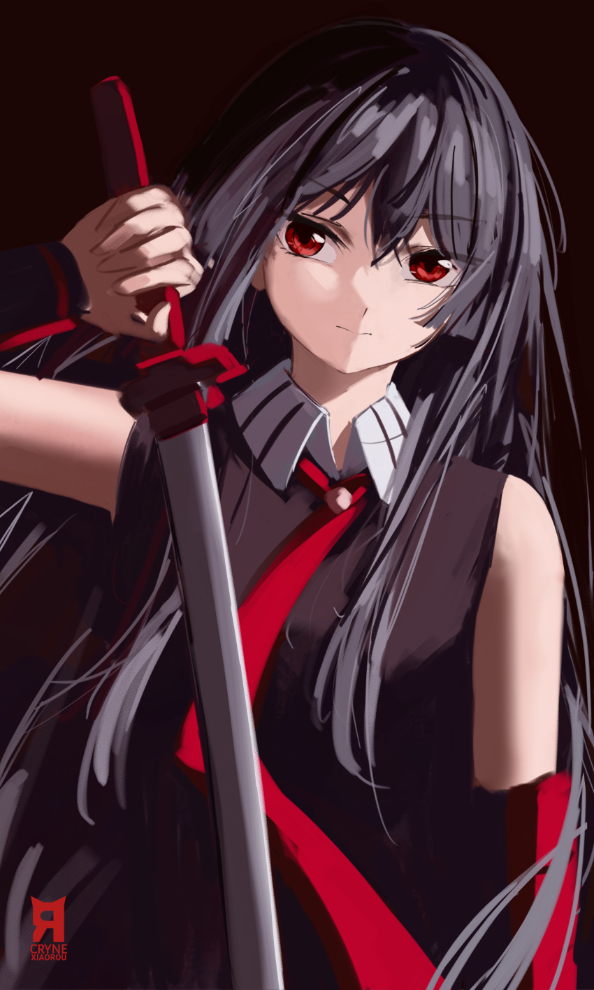 Safebooru - 1girl absurdres akame (akame ga kill!) akame ga kill! artist logo artist name black ...