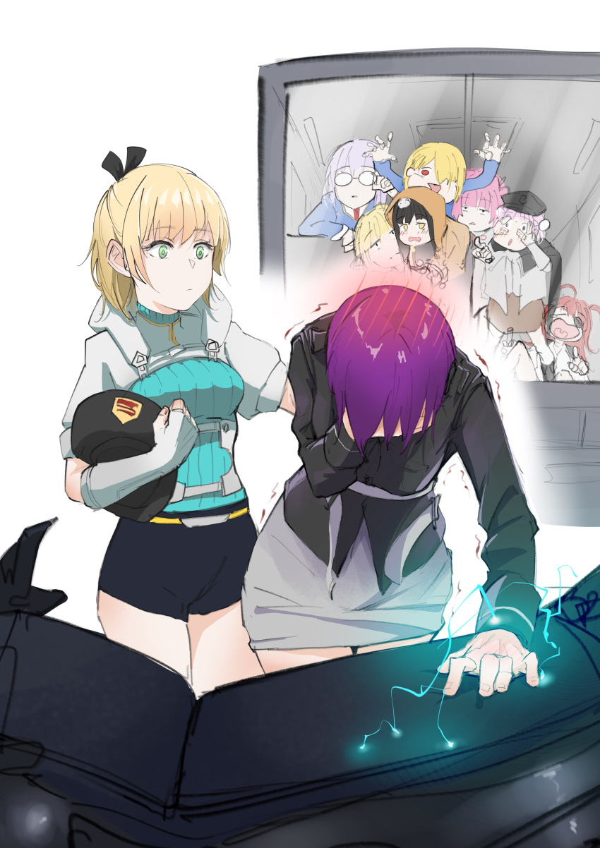 Safebooru - 2girls 6+girls absurdres aikawa megumi asakura karen (heaven burns red) asami makiko ...