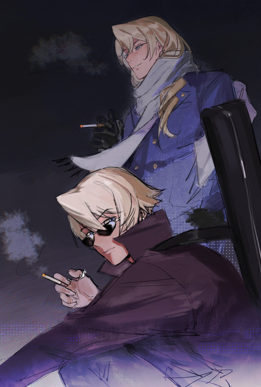 Safebooru - absurdres ace attorney apollo justice: ace attorney black gloves blonde hair blue ...