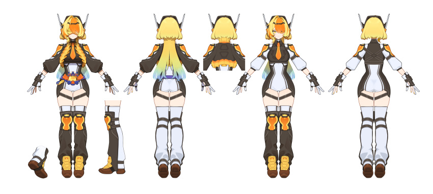 Safebooru - 1girl absurdres belt blonde hair breasts commentary request fingerless gloves gloves ...