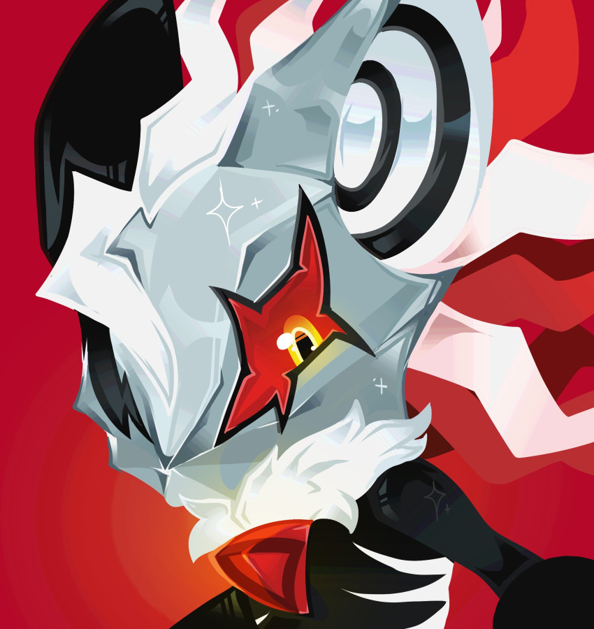 Safebooru - 1boy animal ears black fur colored sclera furry grey mask highres infinite (sonic ...