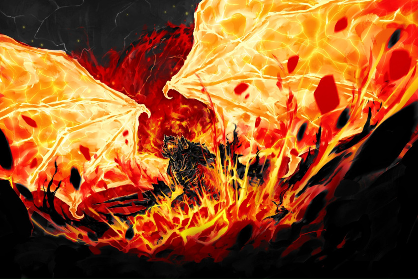 Safebooru - 1boy alivewake arrow (projectile) bayle the dread black ...