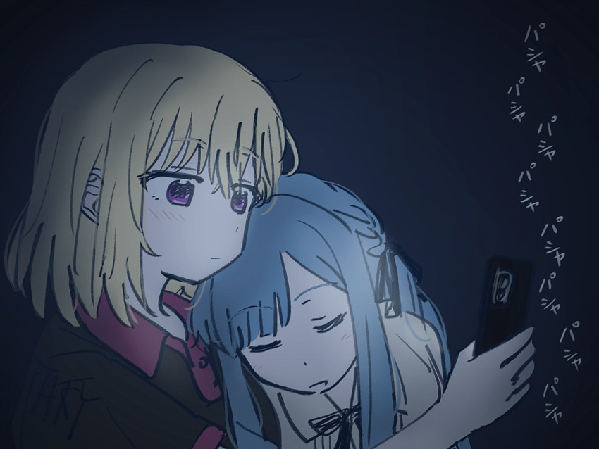 Safebooru - 2girls bang dream! bang dream! it's mygo!!!!! black ribbon black shirt blonde hair ...