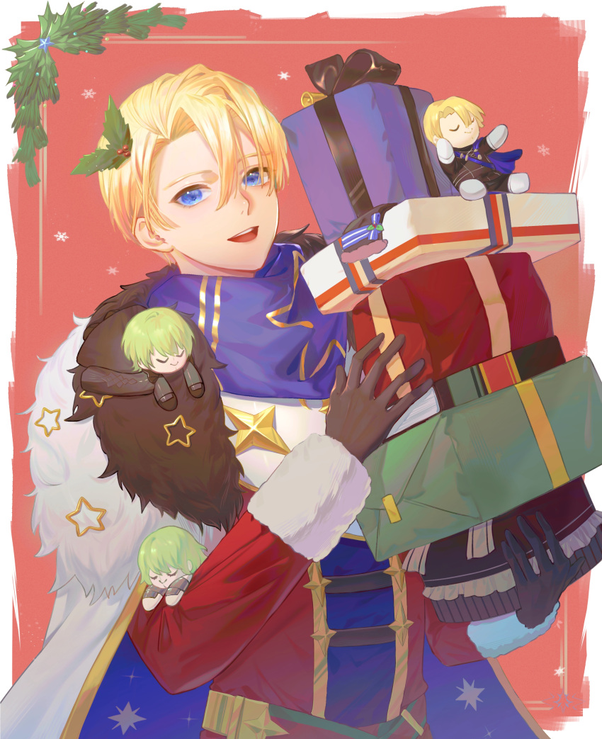 Safebooru - 1boy absurdres arms up biaoqingfuhao black fur black gloves ...