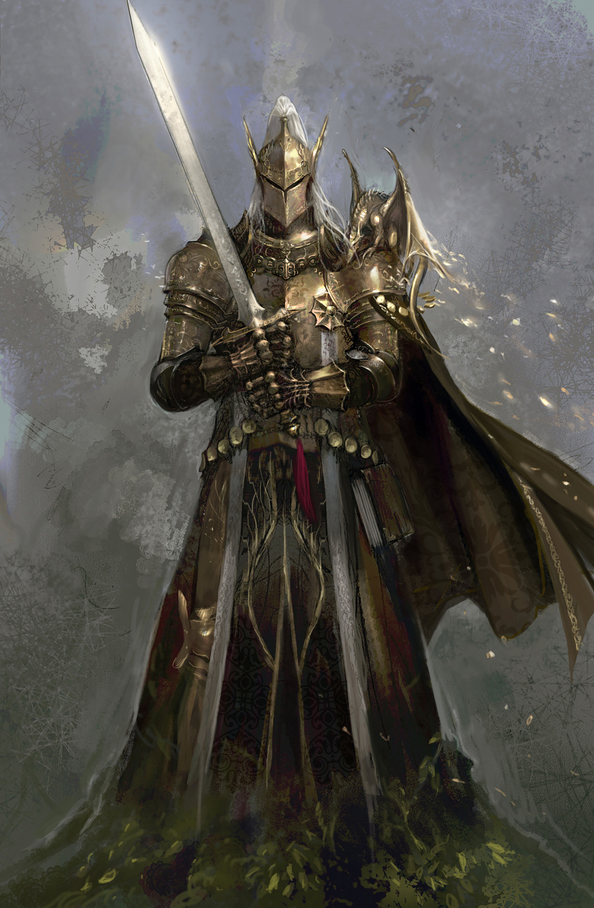 Safebooru - 1other absurdres armor commentary dragon english commentary ...