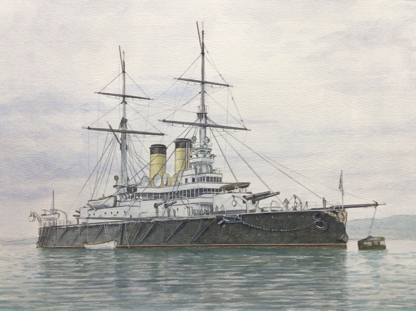 Safebooru - 2others atelier bono buoy cannon clouds cloudy sky highres ...