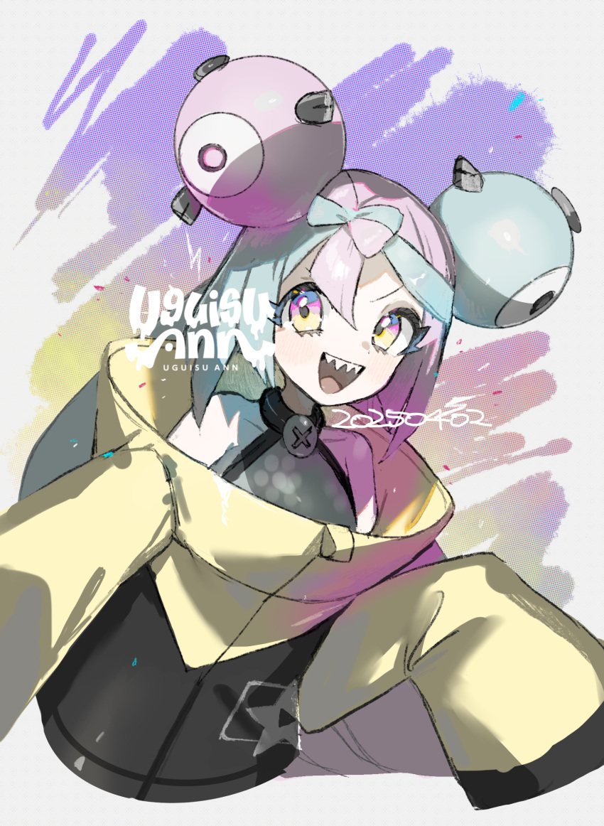 Safebooru - 1girl :d character hair ornament commentary request dated ...