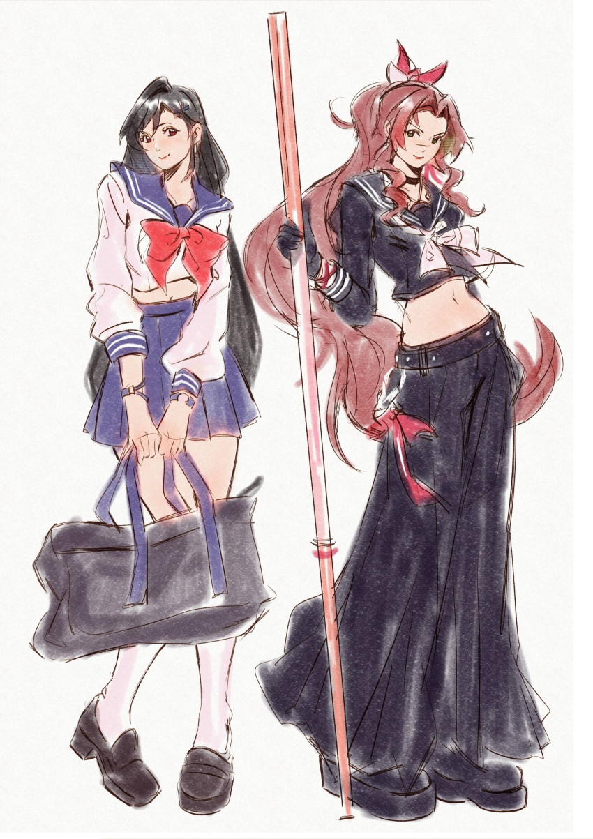 Safebooru - 2girls absurdres aerith gainsborough aerith gainsborough (midgard seventh high ...