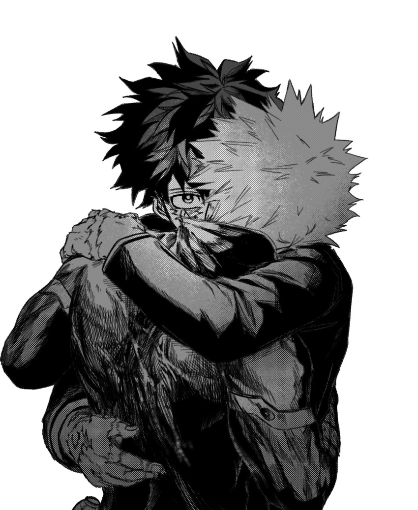 Safebooru - 2boys arm around shoulder bakugou katsuki boku no hero ...