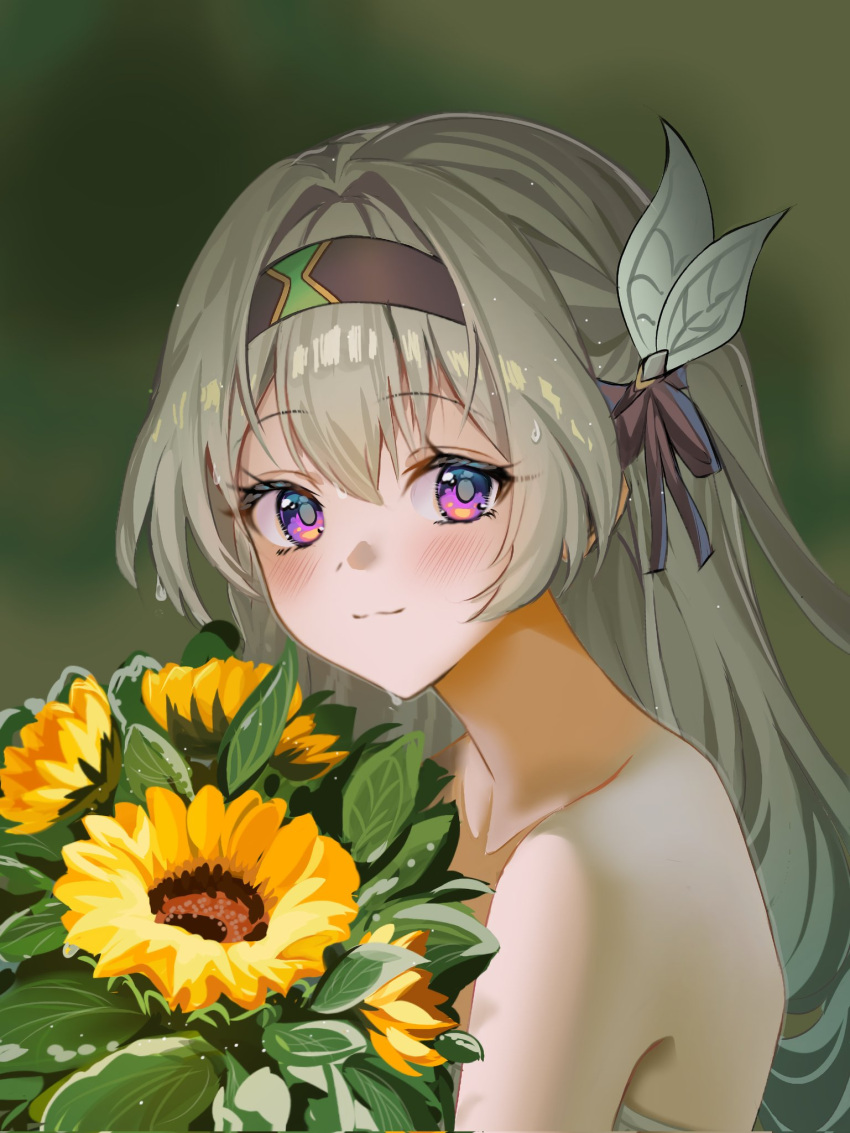 Safebooru 1girl 3 Bare Shoulders Blurry Blurry Background Blush 7002