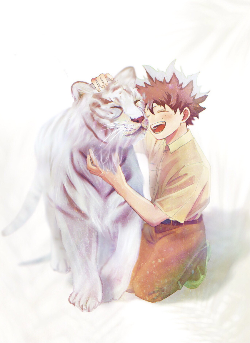 Safebooru - 1boy animal belt black belt blush boku no hero academia ...