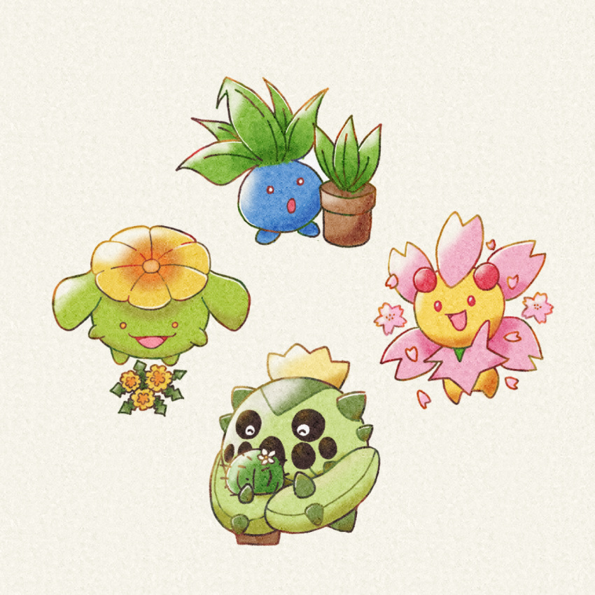Safebooru - bright pupils cacnea cactus cherrim cherrim (sunshine ...