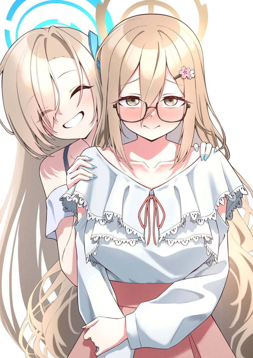 Safebooru - 2girls absurdres akane (blue archive) alternate costume asuna (blue archive) blue ...