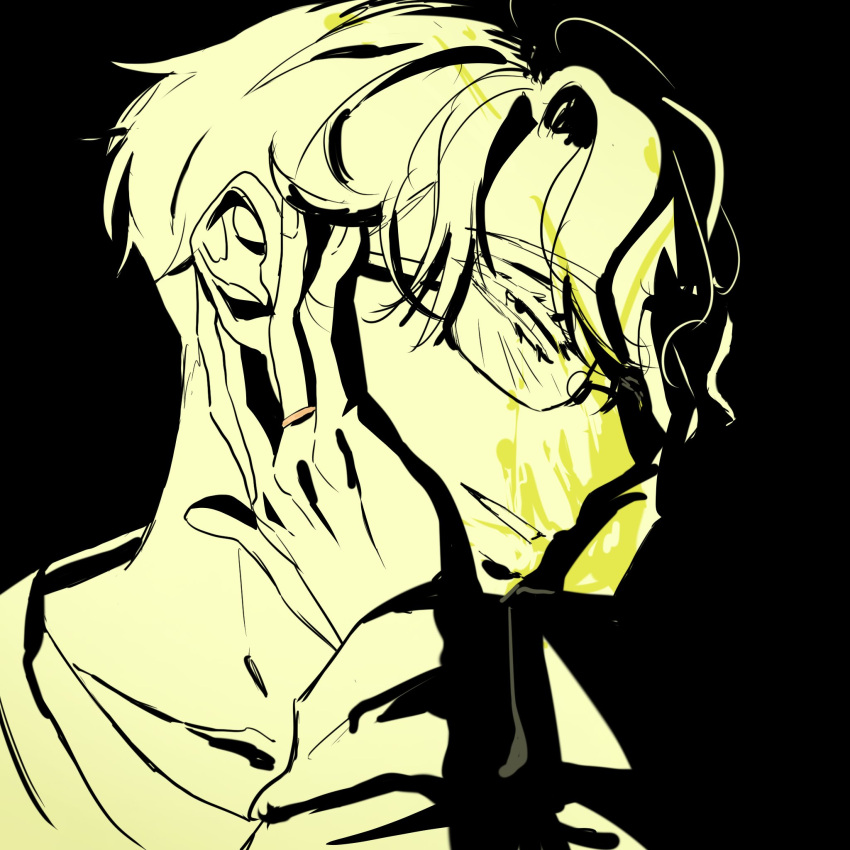 Safebooru - 1boy alien stage blood blood on face blood splatter ...