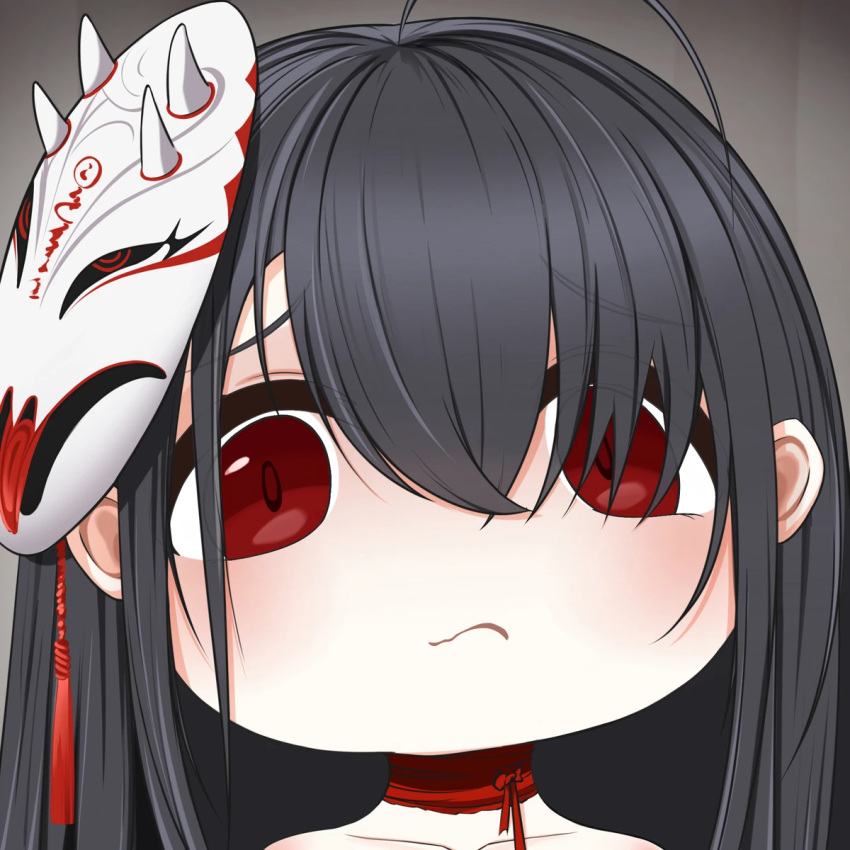 Safebooru - 1girl :( azur lane long hair mask quancy taihou (meta) (azur lane) | 5668858