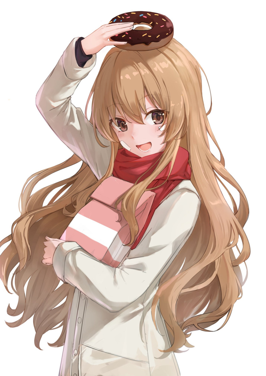 Safebooru - 1girl aisaka taiga bag brown eyes brown hair coat double ...