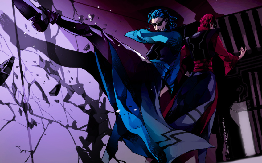 Safebooru - 2boys ardos (pokemon) blue hair brothers commentary request ...