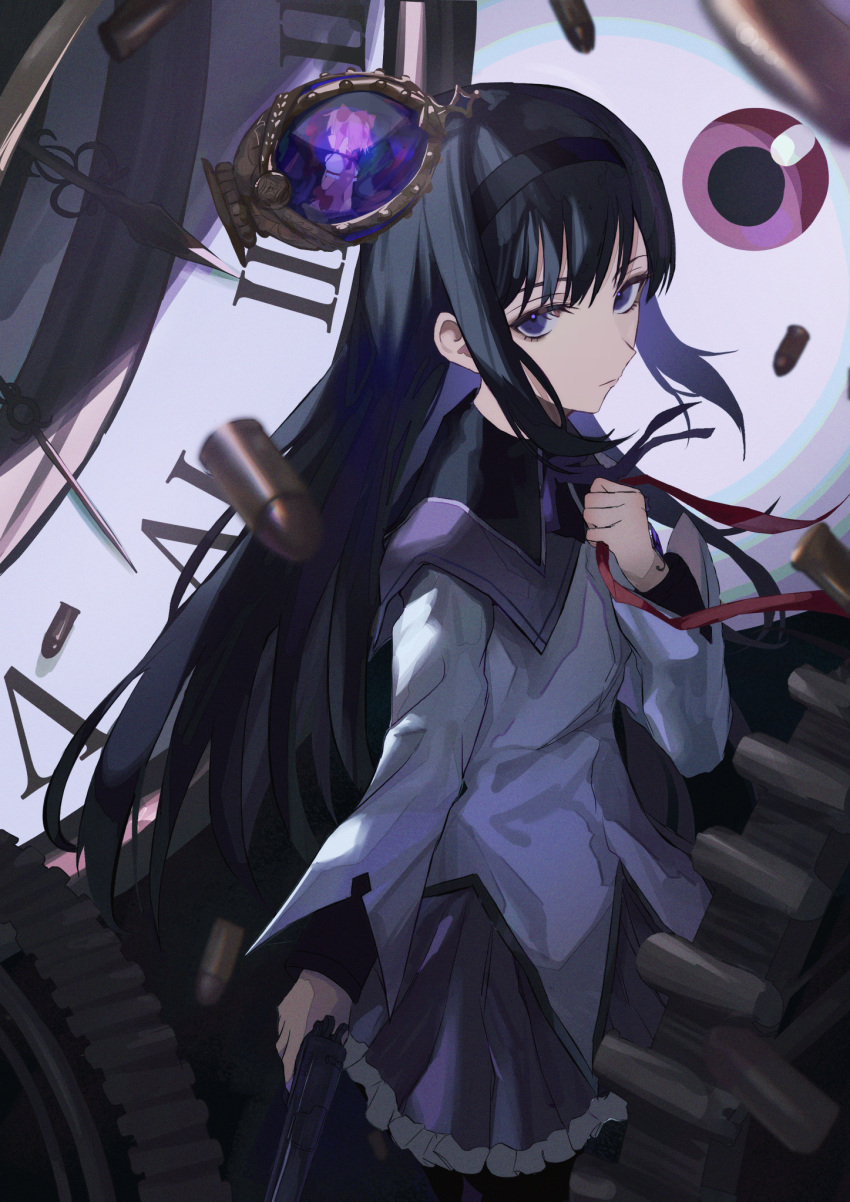 Safebooru - 2girls akemi homura aster (teslavision) black hair black ...