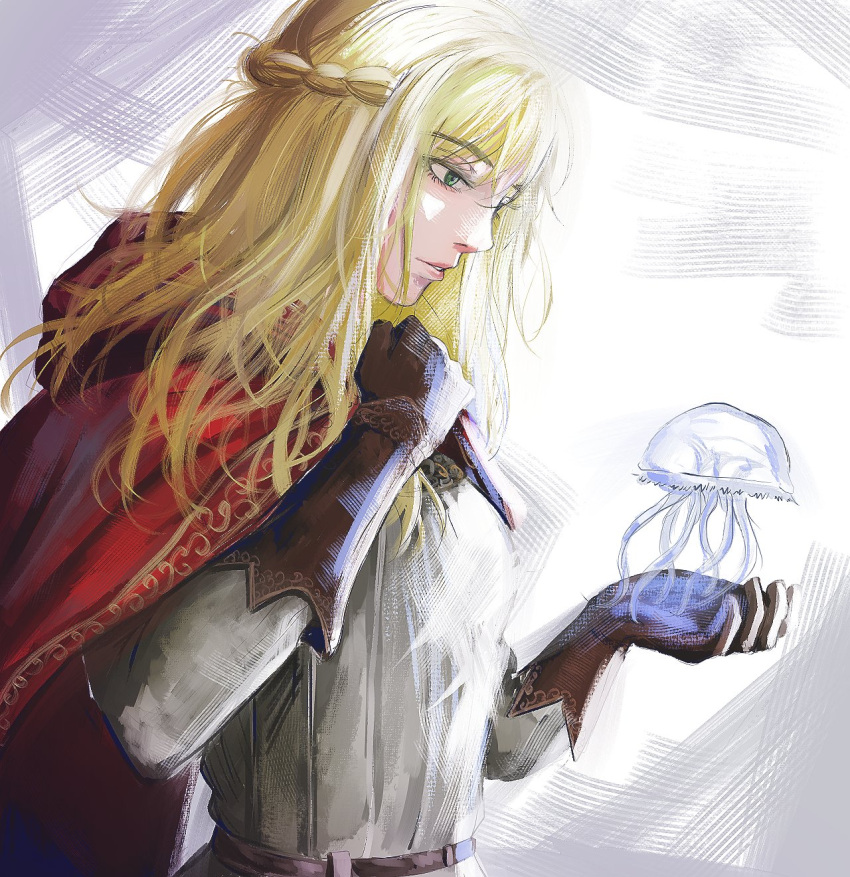 Safebooru - 1girl alternate hair length alternate hairstyle aurelia (elden ring) brown gloves ...