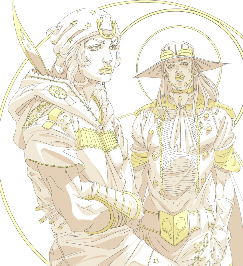 Safebooru 2boys Absurdres Alternate Costume Araki Hirohiko Style 4730