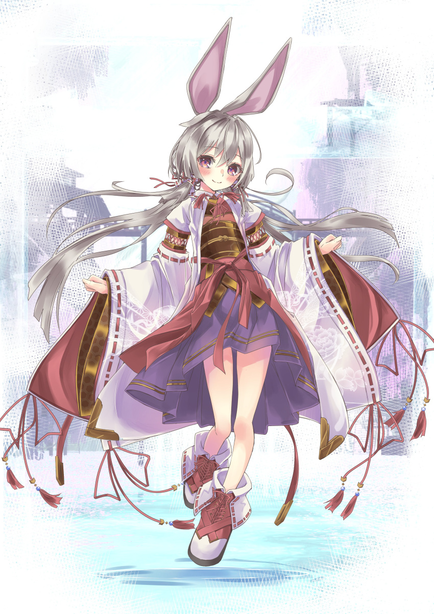 Safebooru - 1girl absurdres animal ears blush boots closed mouth full ...