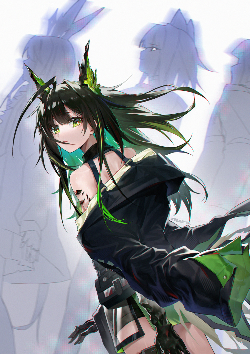 Safebooru - 1other 3girls absurdres amiya (arknights) animal ears arknights bare shoulders black ...