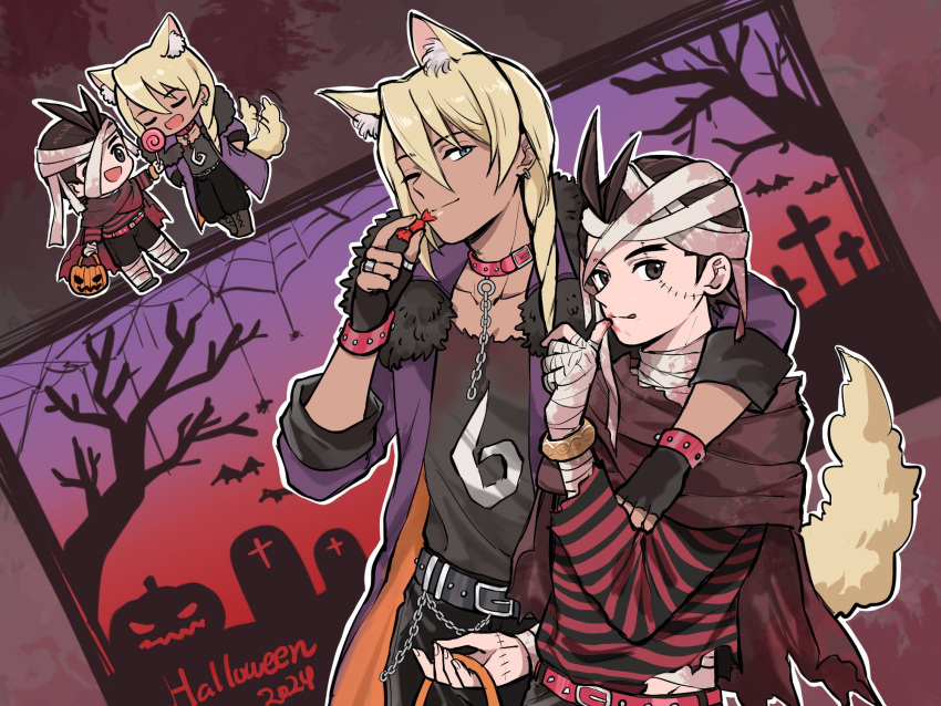 Safebooru - 2boys ace attorney animal ears antenna hair apollo justice apollo justice: ace ...