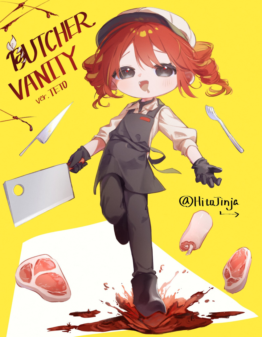 Safebooru - 1girl alternate costume apron baseball cap black apron ...