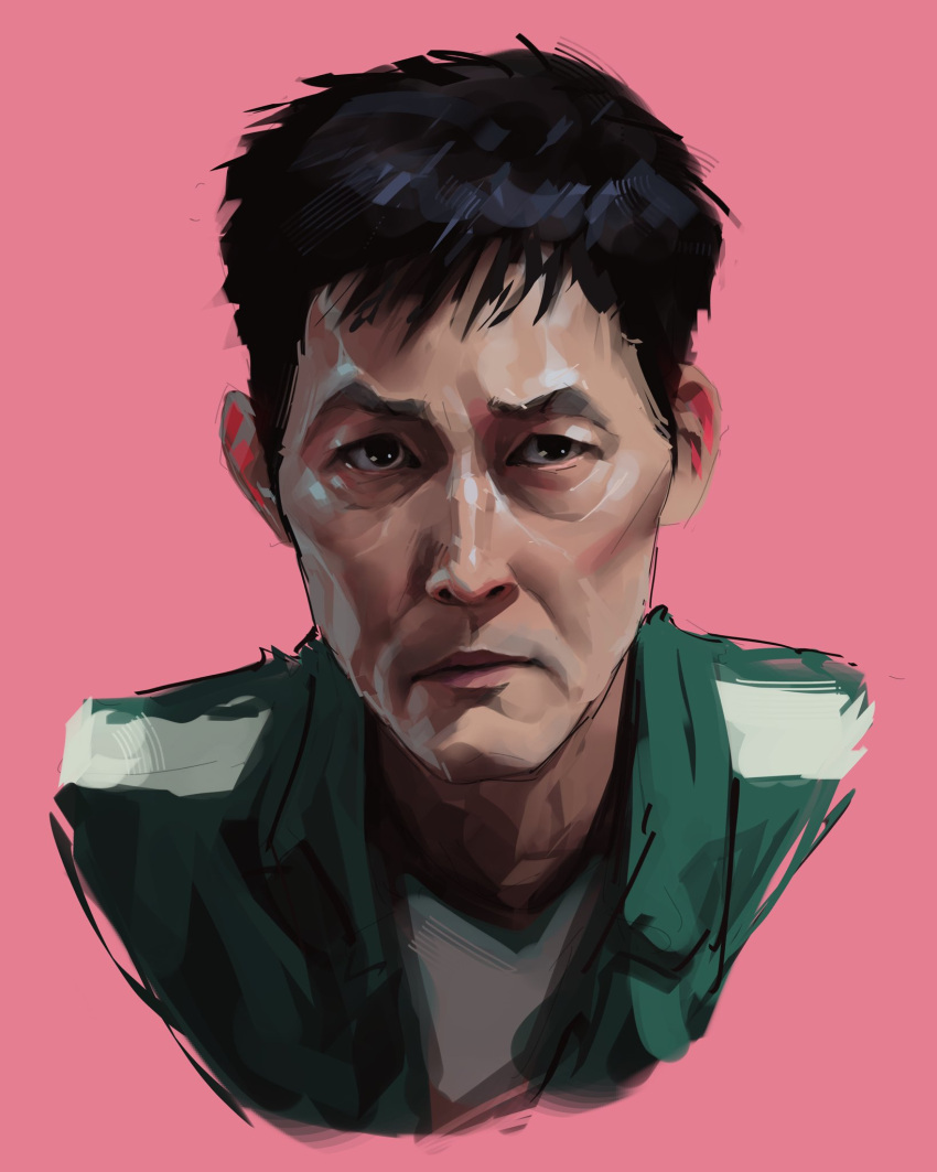 Safebooru - 1boy black eyes black hair closed mouth commentary cropped ...