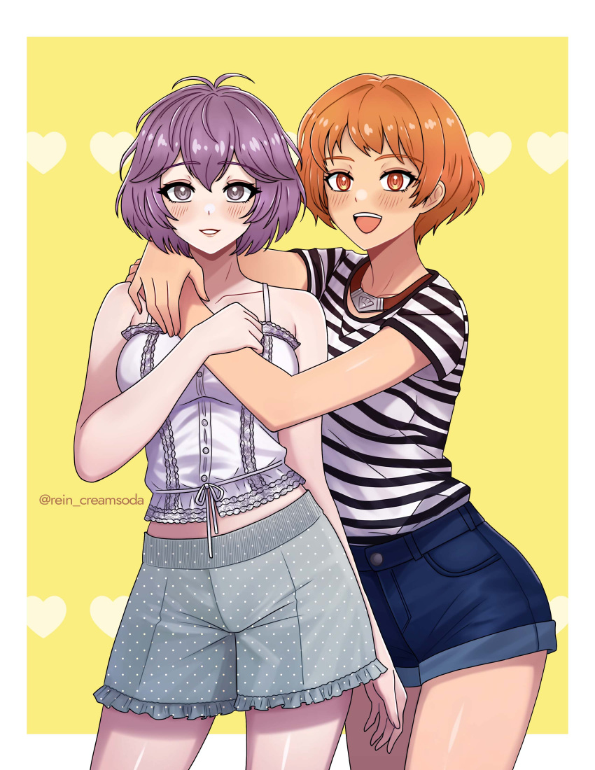 Safebooru - 2girls absurdres alternate costume bernadetta von varley breasts contemporary denim ...