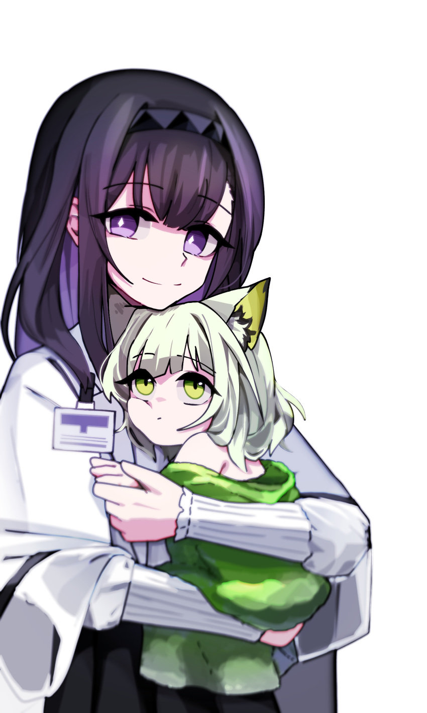 Safebooru - 2girls absurdres aged down arknights carrying carrying person closed mouth ...