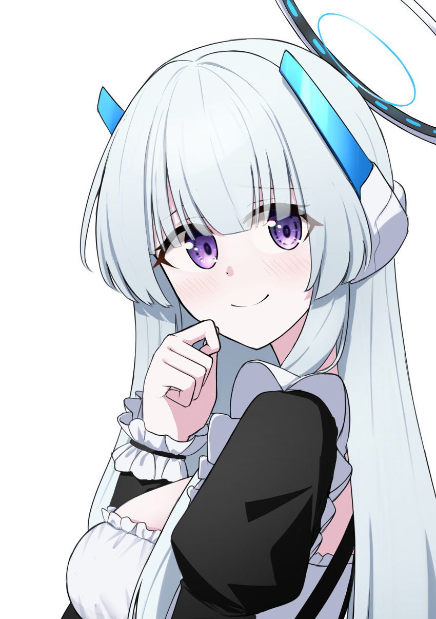 Safebooru - 1girl absurdres alternate costume blue archive blunt bangs english commentary halo ...