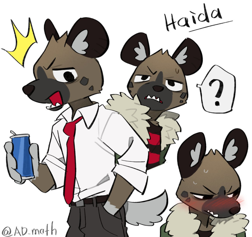 Safebooru - 1boy aggressive retsuko black eyes blush body fur brown fur ...