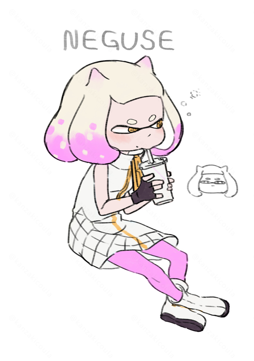 Safebooru - 1girl ankle boots bare shoulders black gloves blunt bangs boots breasts bubble ...