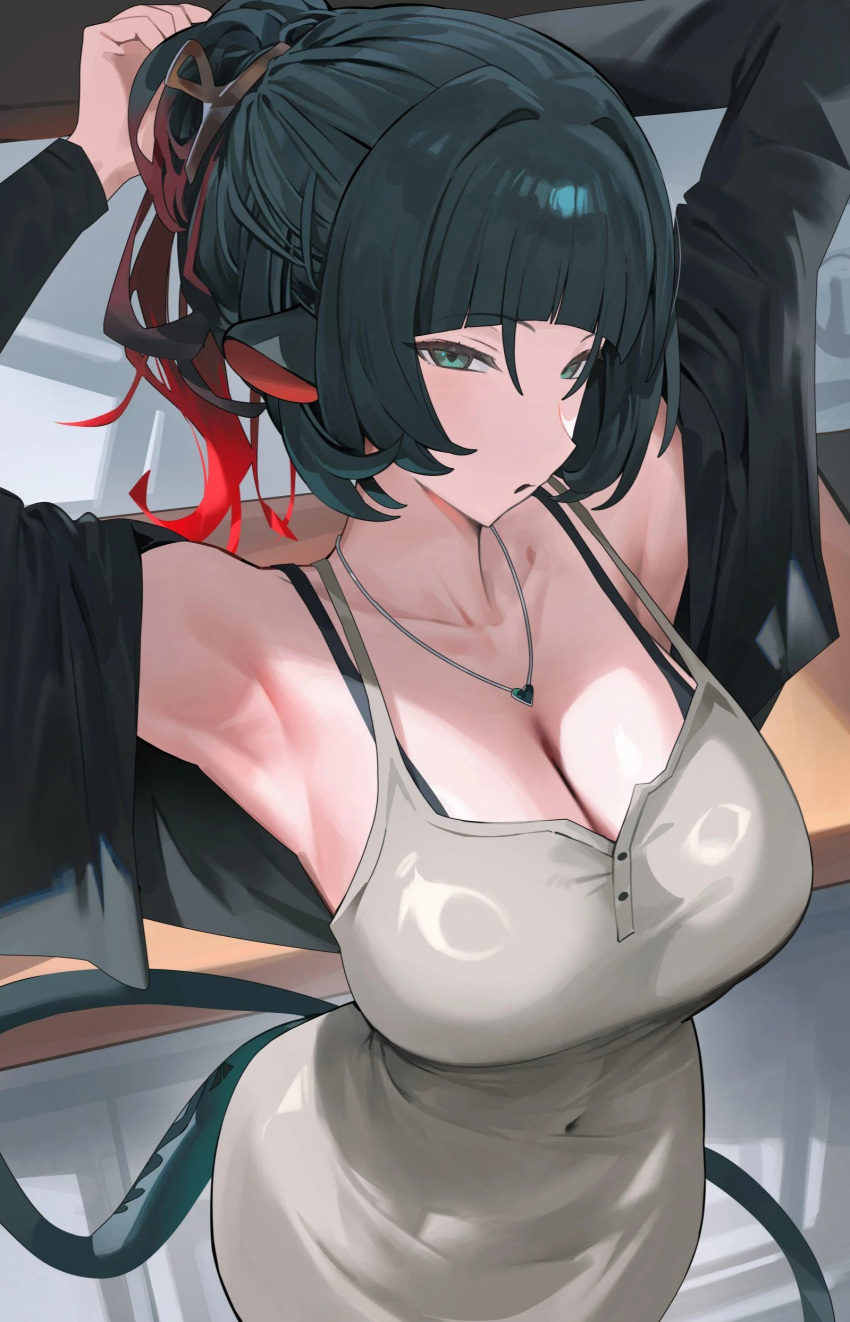 Safebooru - 1girl animal ears armpits jane doe (zenless zone zero) long hair zenless zone zero ...
