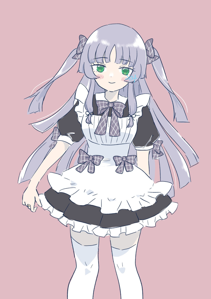 Safebooru - 1girl alternate hairstyle apron arm at side assault lily banshouya ena black dress ...