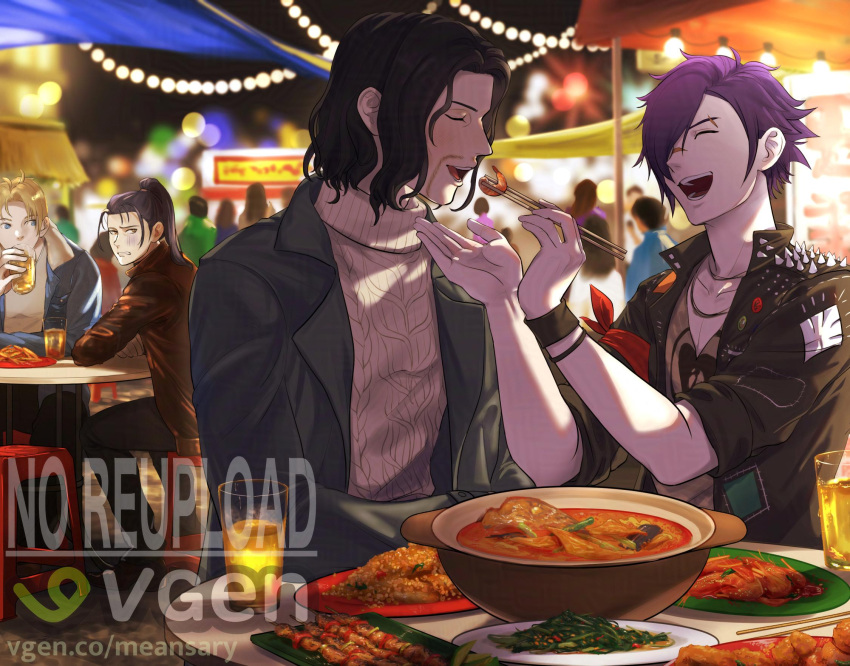 Safebooru - black hair blonde hair contemporary dimitri alexandre ...