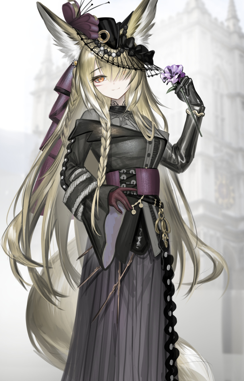 Safebooru - 1girl absurdres alternate costume ambience synesthesia animal ear fluff animal ears ...