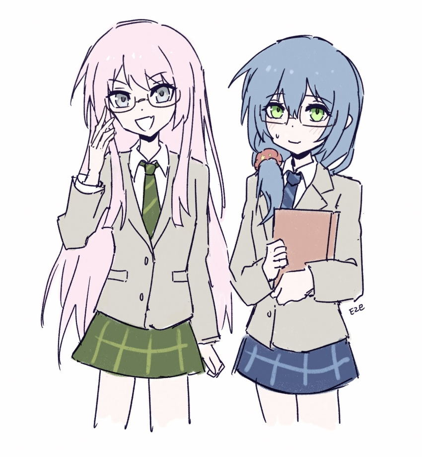 Safebooru - 2girls asahi rokka bang dream! bang dream! it's mygo!!!!! blue hair blush chihaya ...