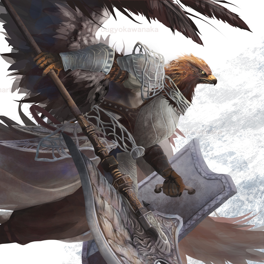 Safebooru - 1boy animal head armor beak bird boy breastplate elden ring ...