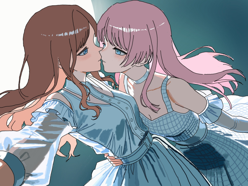 Safebooru - 2girls bang dream! bang dream! it's mygo!!!!! blue dress blue eyes brown hair ...