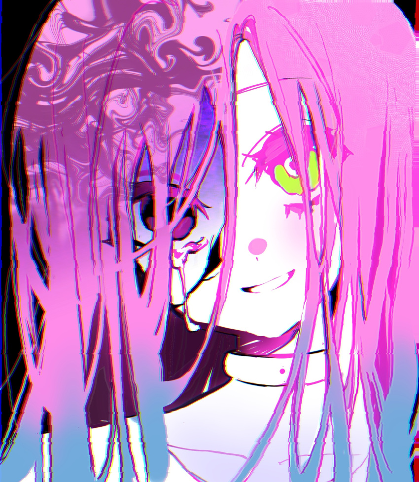 Safebooru - 1girl alien stage blue hair choker commentary crying ...