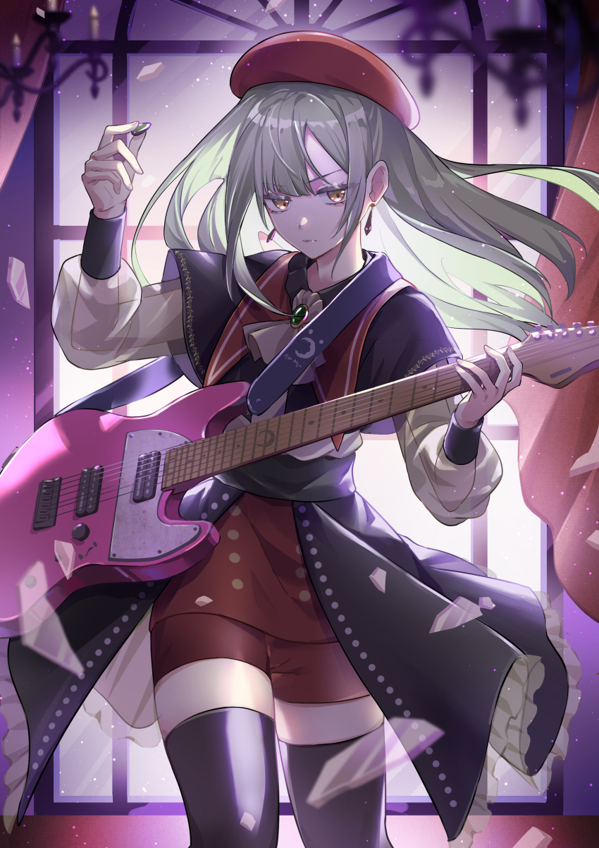 Safebooru - 1girl a ching absurdres ascot bang dream! bang dream! it's mygo!!!!! beret bilingual ...