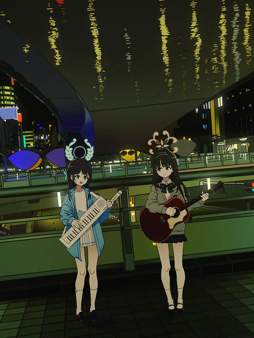 Safebooru - 2girls airi (band) (blue archive) airi (blue archive) black ...