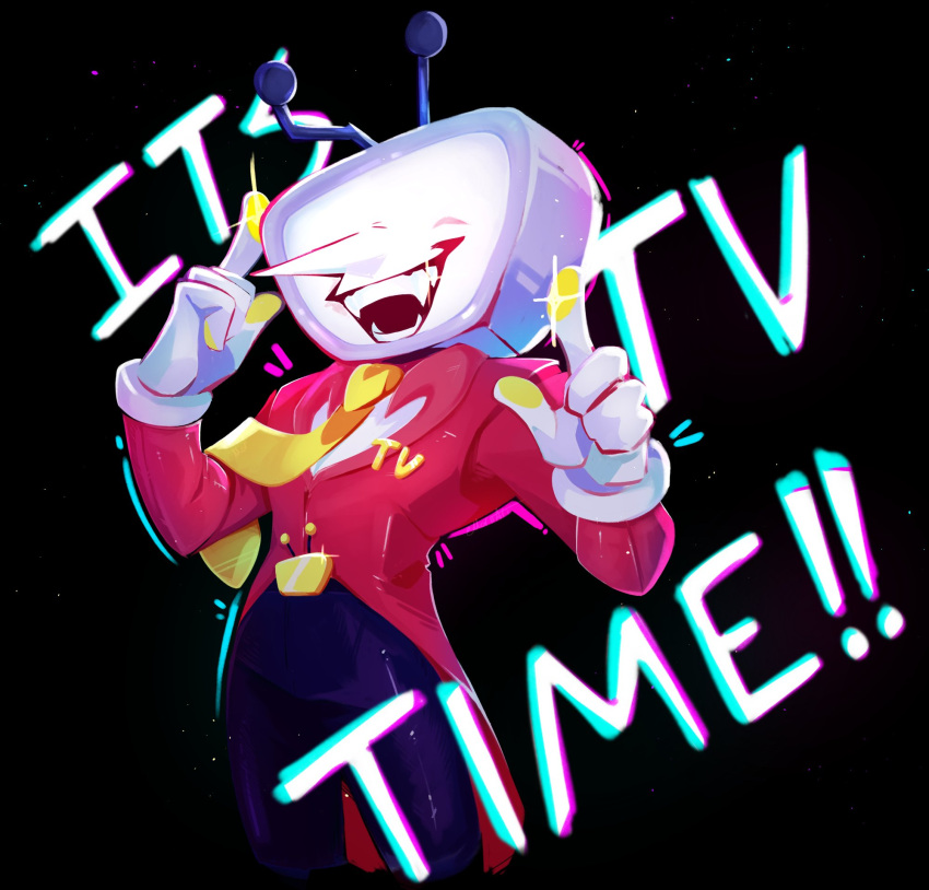 Safebooru - 1boy ant tenna black background black pants cropped legs ...