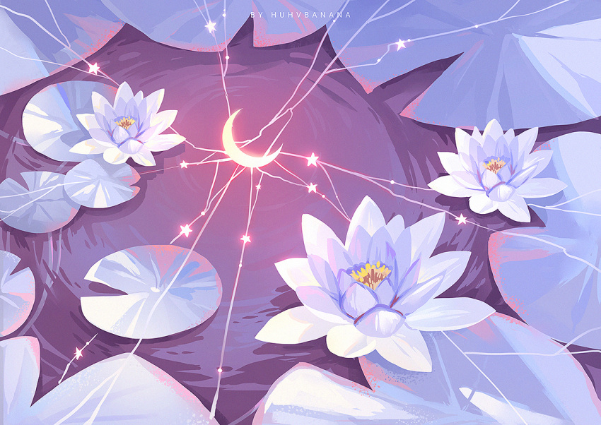 Safebooru - artist name constellation crack crescent moon english ...