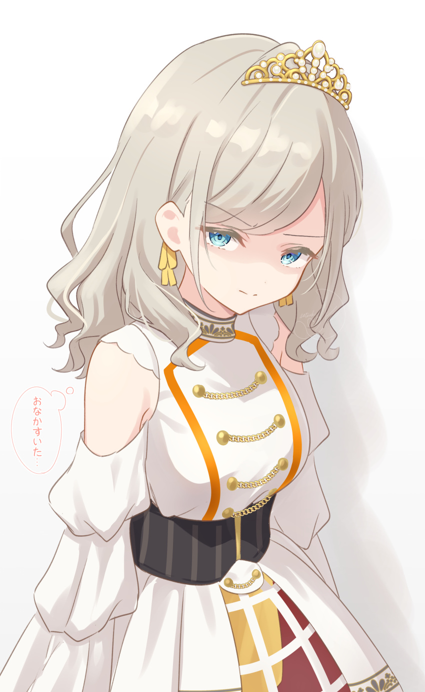 Safebooru - 1girl absurdres armpit crease bare shoulders breasts buttons ceras yanagida ...