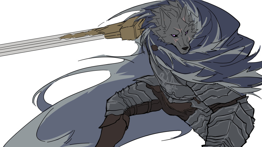 Safebooru - 1boy absurdres animal ears armor black fur blaidd the half ...