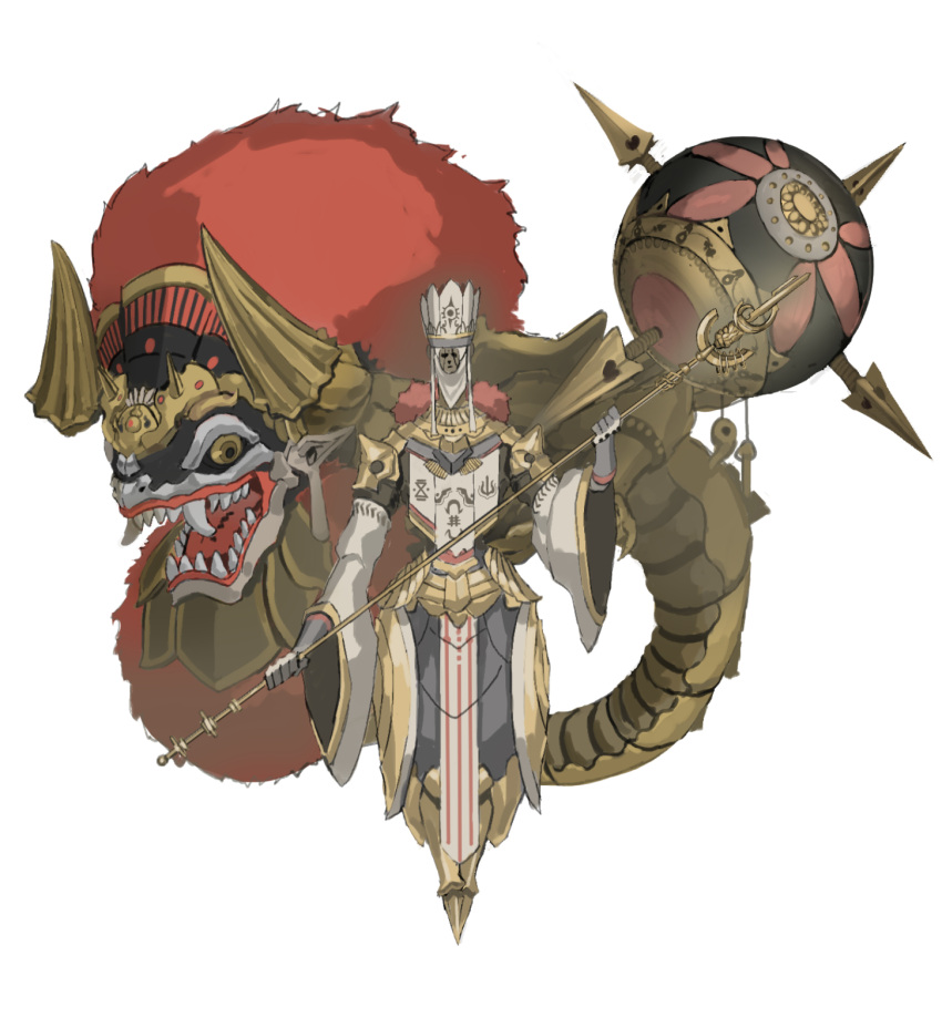 Safebooru - creature fangs full body highres horns monte tako original ...